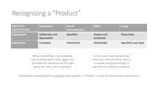 Products versus Services: or Not | PDF