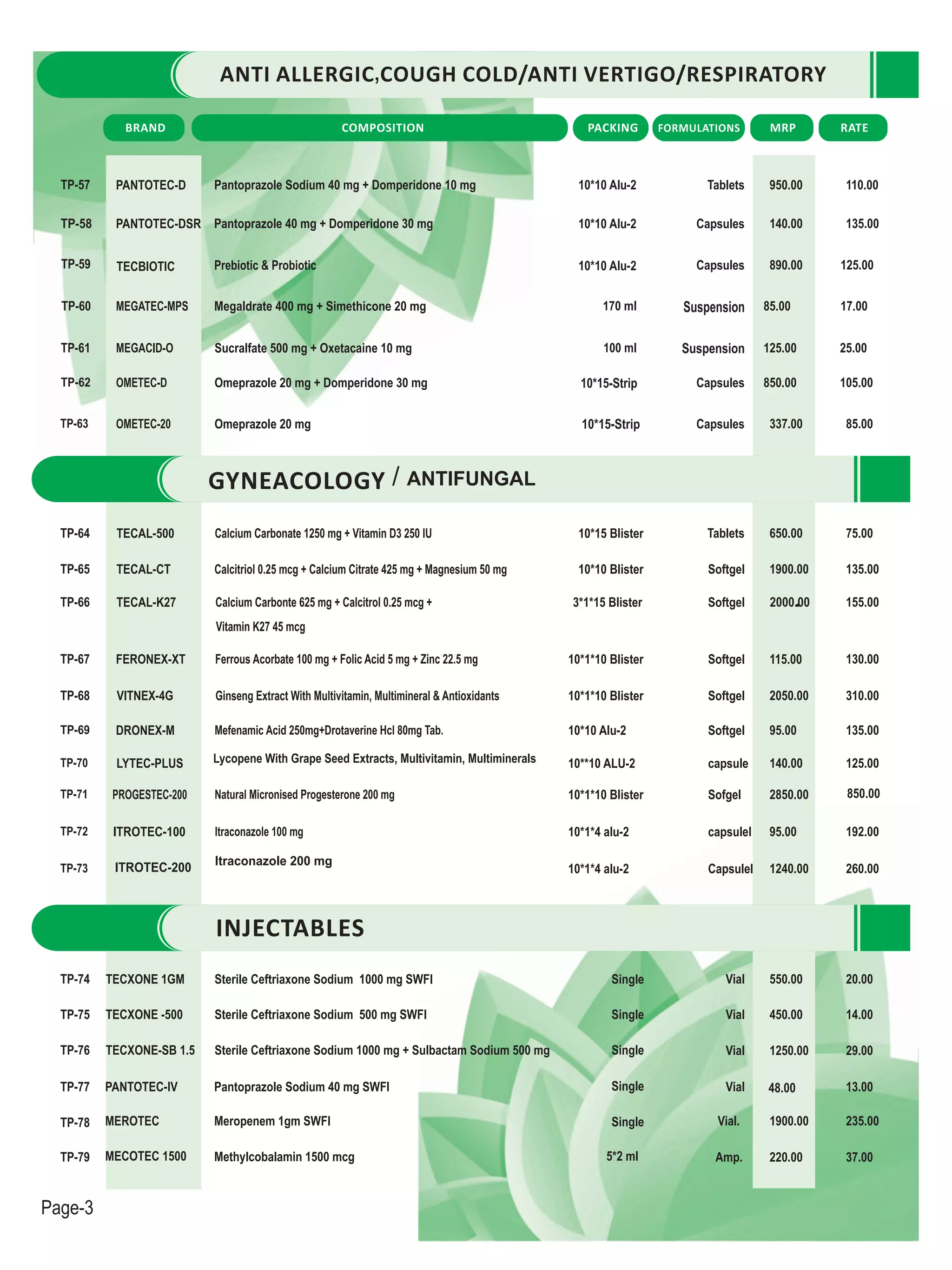 Pharmaceutical Tablets By Tecnex Pharma | PDF