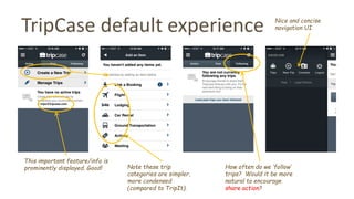Mobile product teardown - TripIt vs TripCase | PDF