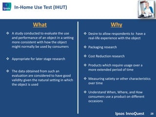 Product Testing: Methodological Issues & Design Considerations | PPSX