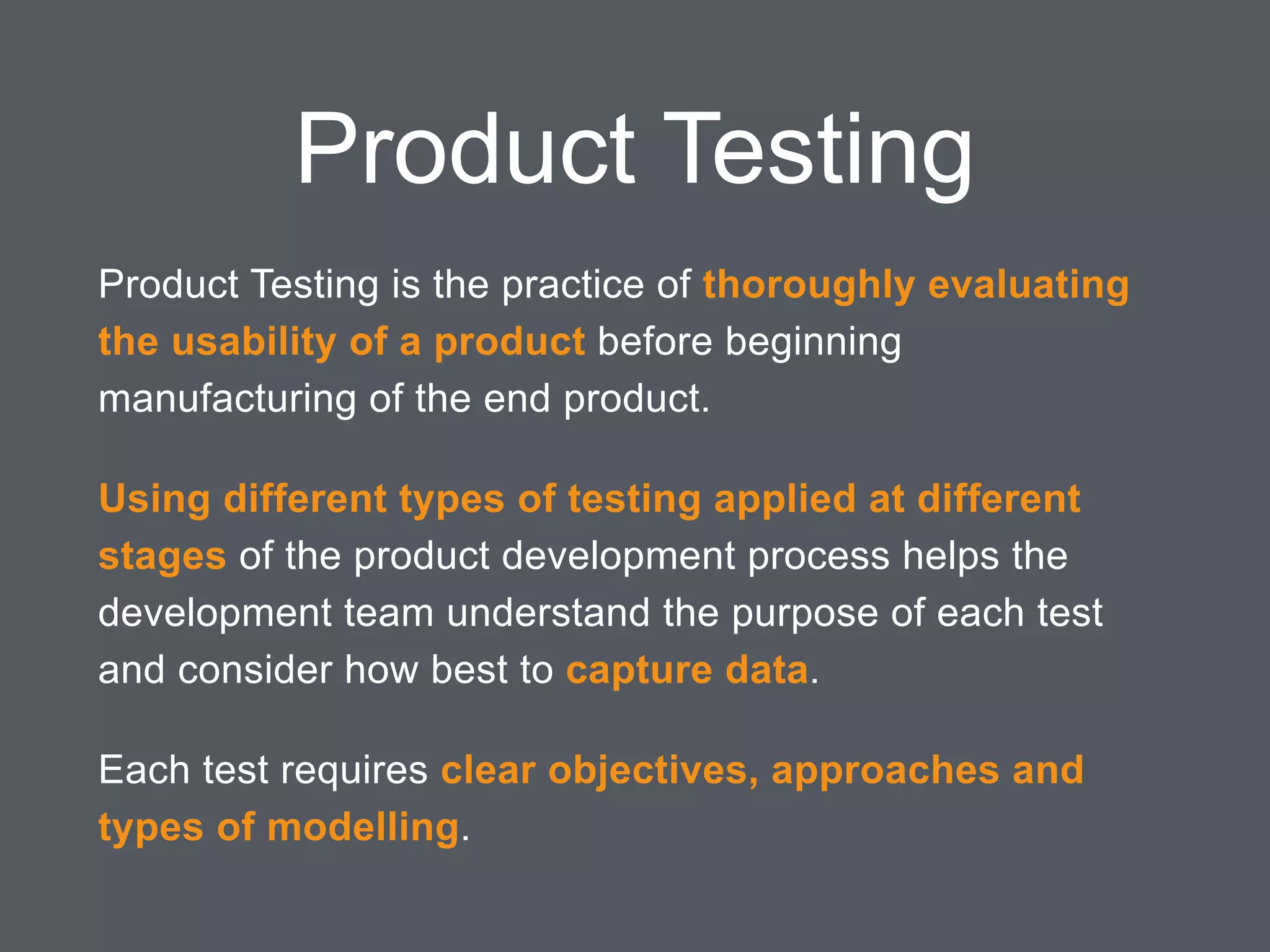 Product testing cheatsheet | PDF | Technology & Computing