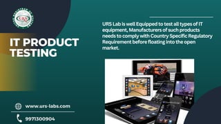 Product Testing laboratory Services in India.pdf