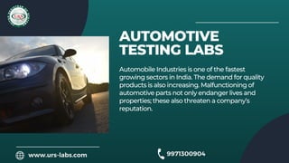 Product Testing laboratory Services in India.pdf