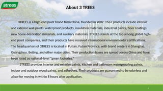 3 trees paints specification(Emulsion Panit & tool.pptx | Landscaping ...