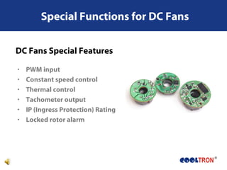 Product training dc fans | PPS