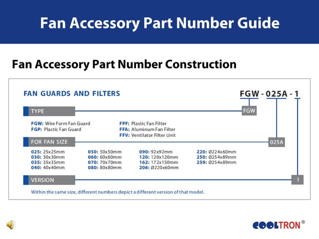 Product training fan accessories | PPT