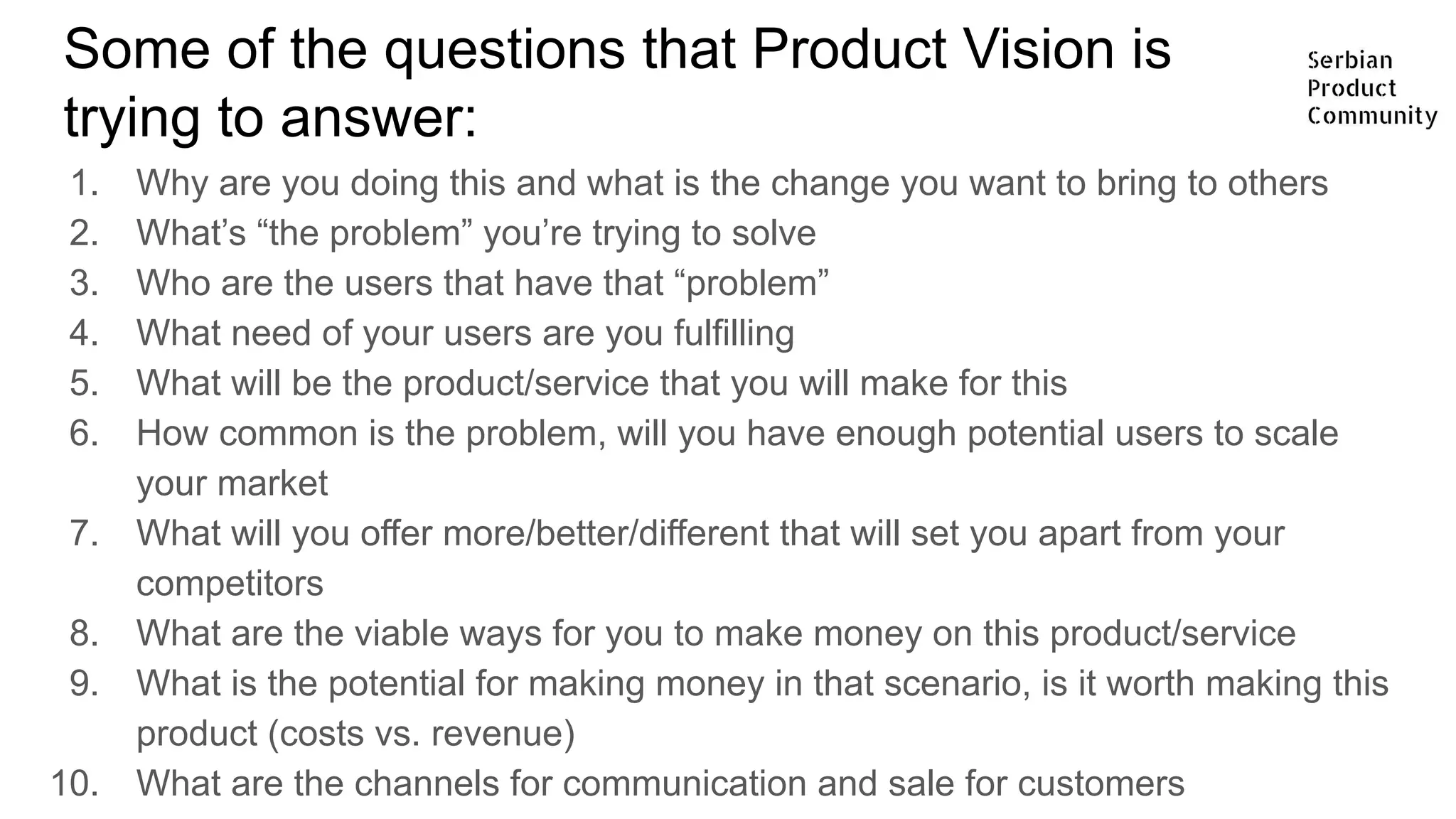Product vision workshop | PPT
