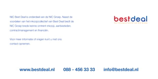 Impressie van het assortiment van het Inkoopcollectief van NIC Best ...