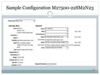 SEA Wire and Cable, Inc. Product wizard | PPTX