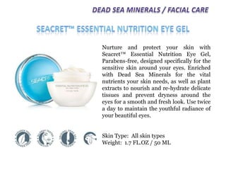 Products Line: Seacret™ Facial Care | PPTX