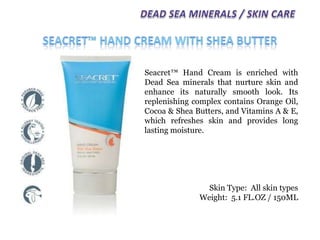 Products Line: Seacret™ Skin Care | PPT