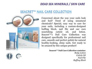 Products Line: Seacret™ Skin Care | PPT