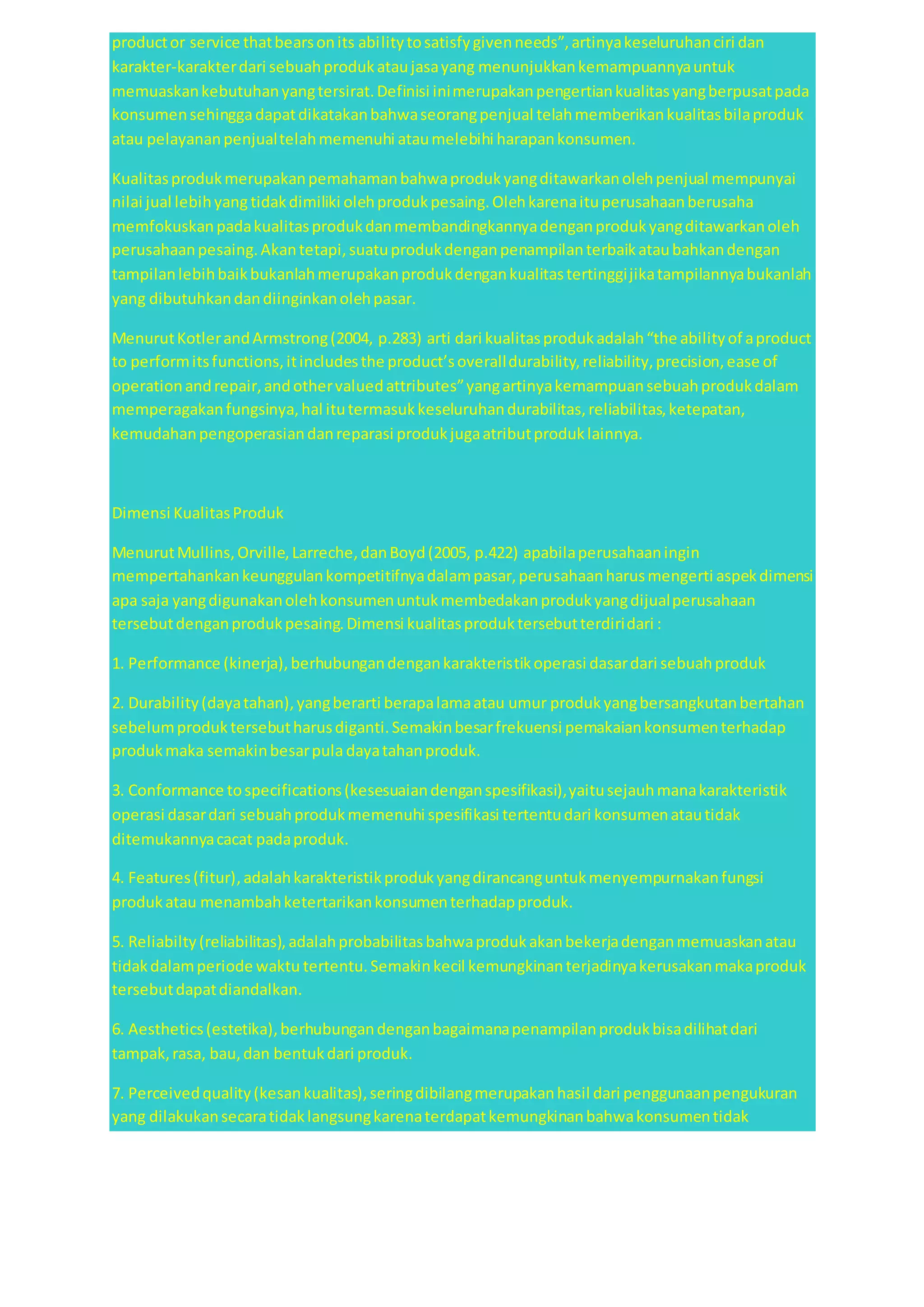 bauran pemasaran (produk) | PDF