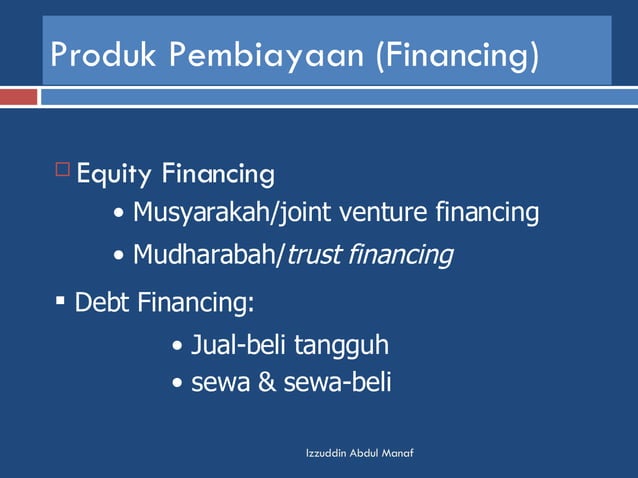 Produk Produk Perbankan Syariah | PPT