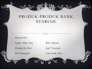 Produk produk bank syariah ppt | PPTX