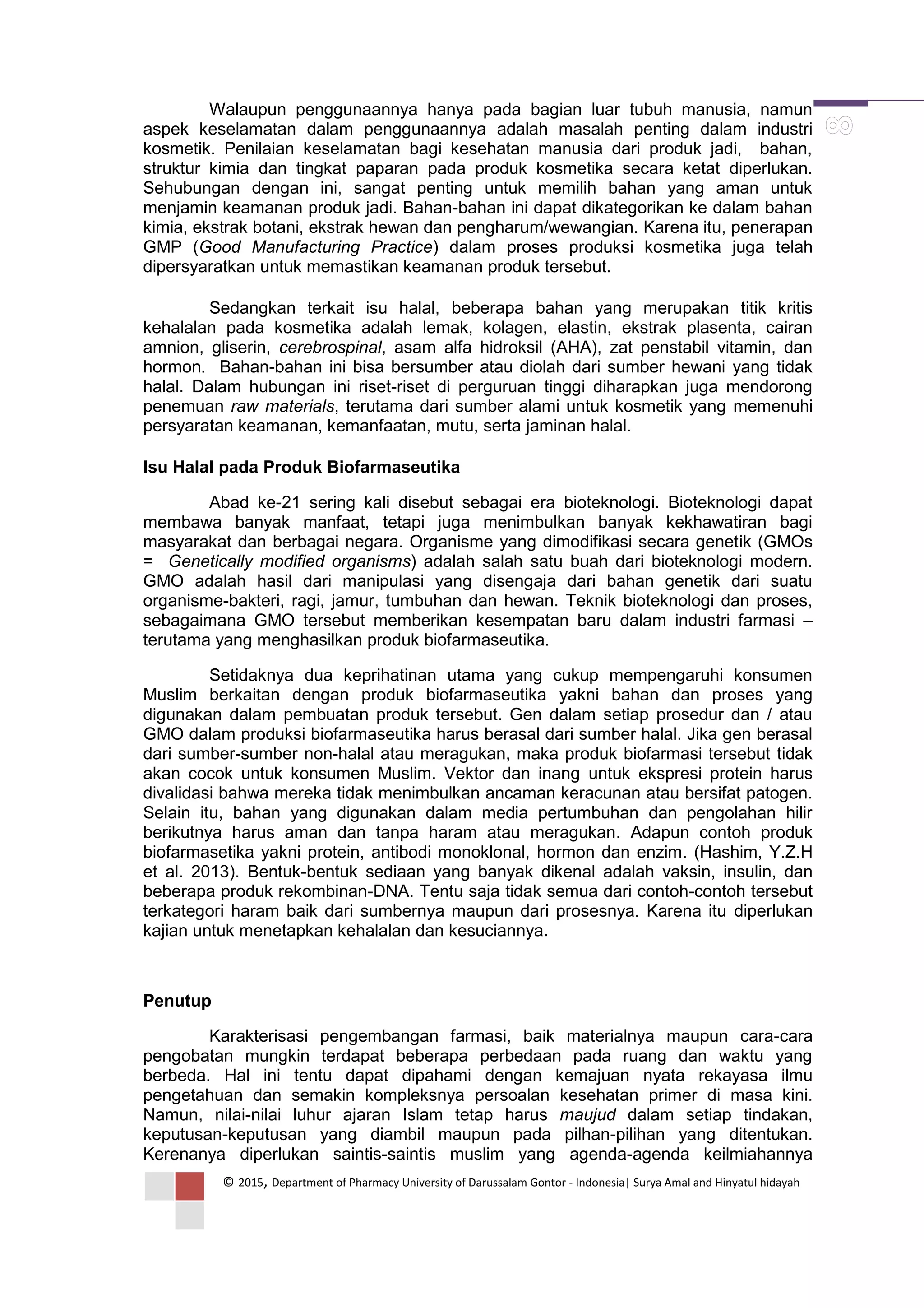 Produk farmasi dalam perspektif islam | PDF