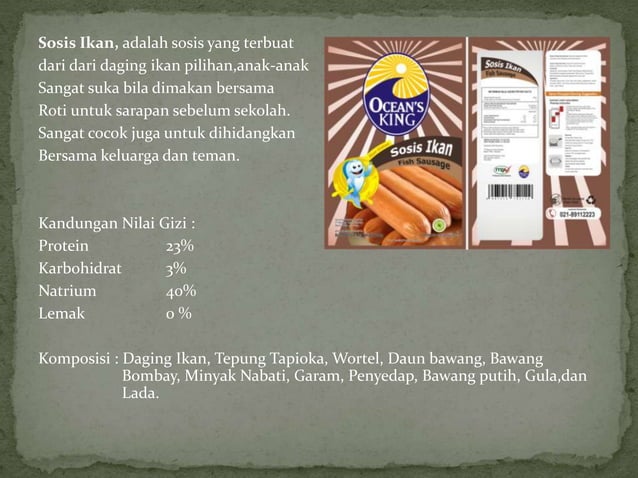 Produk knowledge oceans king | PPT