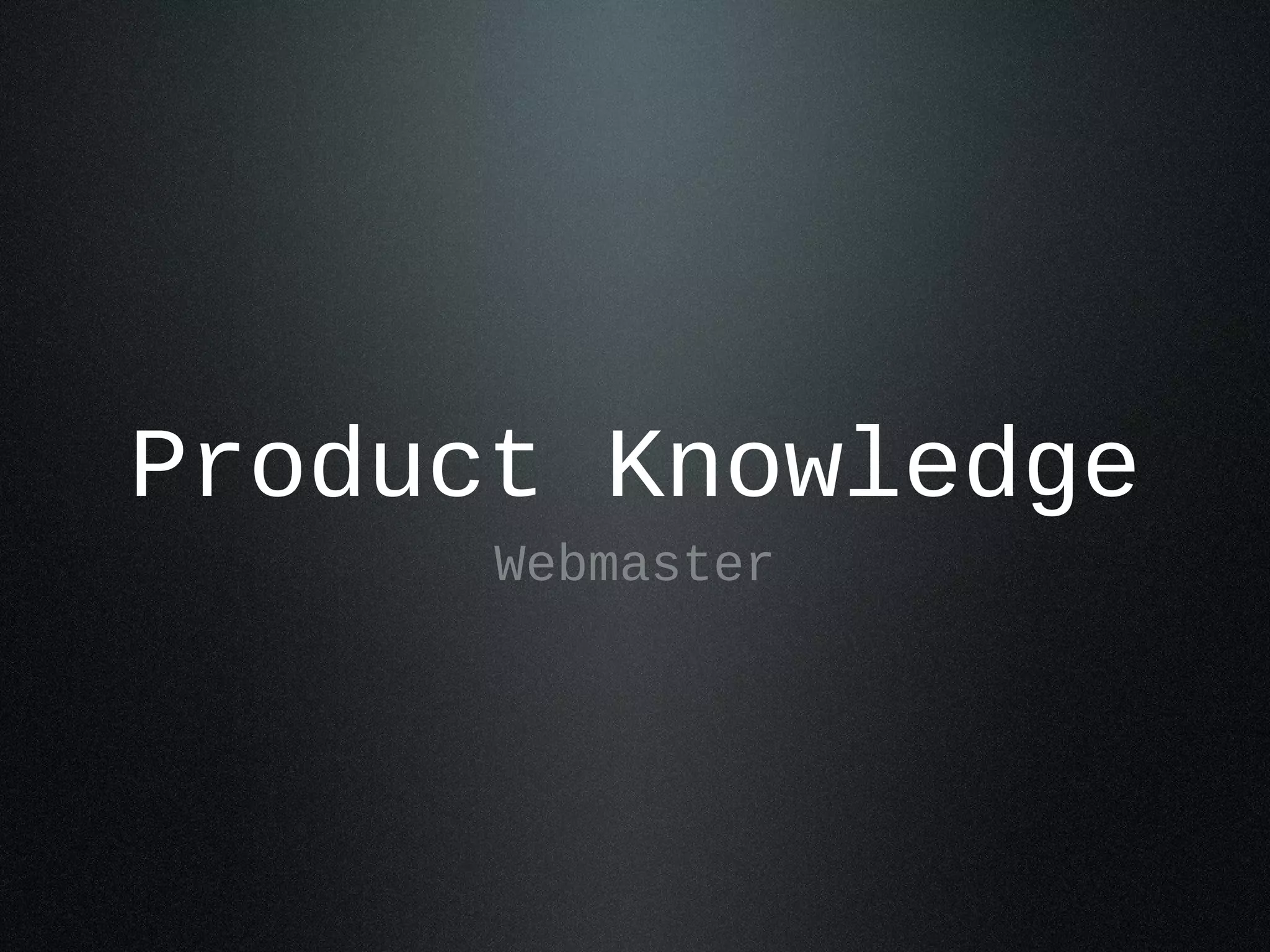 Produk knowledge web master babastudio | PPT