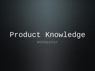 Produk knowledge web master babastudio | PPT