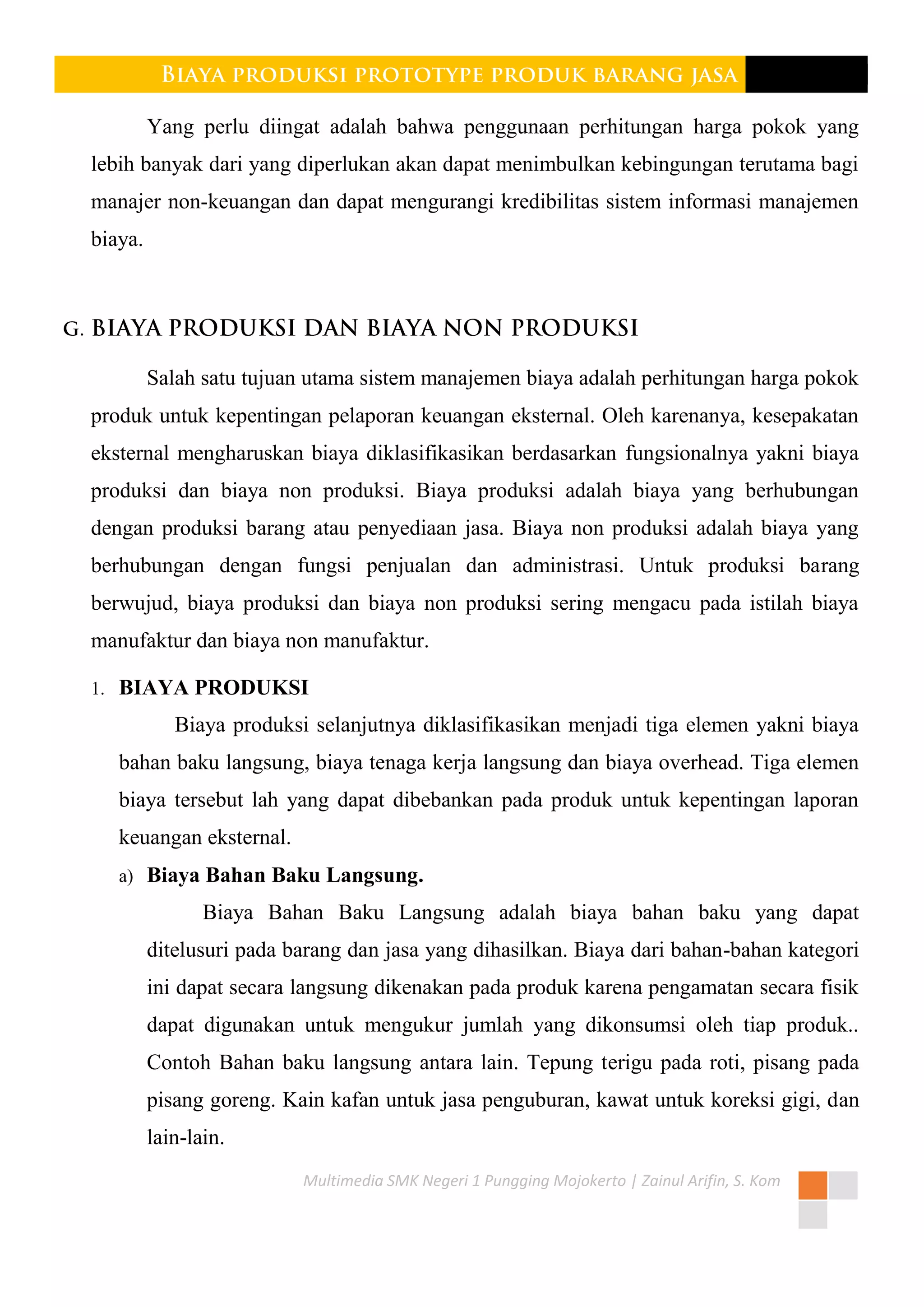 Produk kreatif dan kewirausahaan biaya produksi prototype produk barang ...