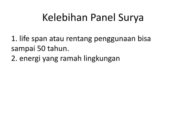 Produk rekayasa panel surya | PPTX