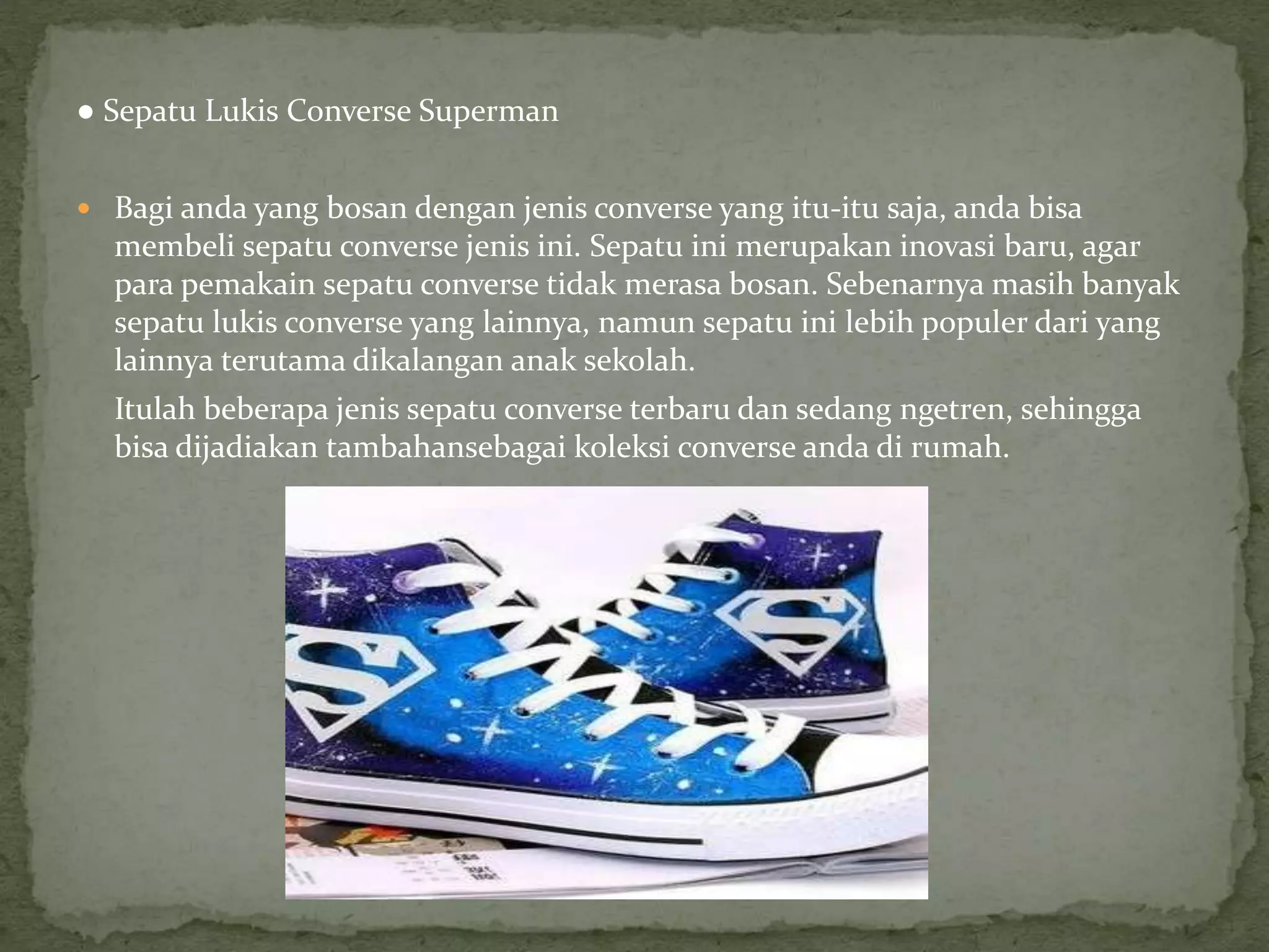 Produk sepatu converse | PPTX