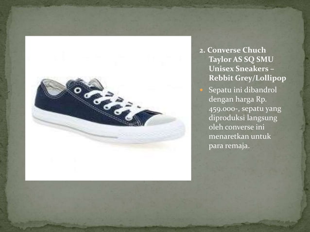 Produk sepatu converse | PPTX