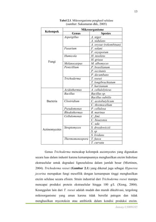 Produksi Enzim Selulase | DOCX