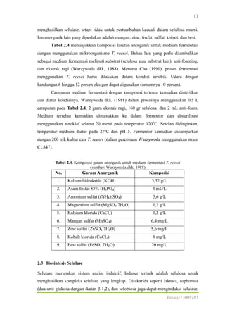 Produksi Enzim Selulase | DOCX