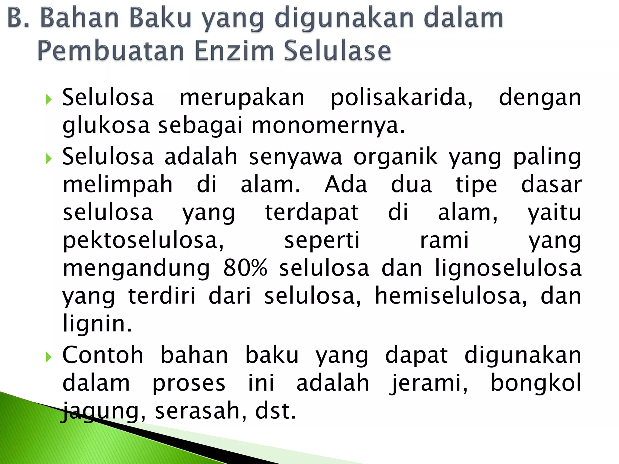 Produksi enzim selulase | PDF