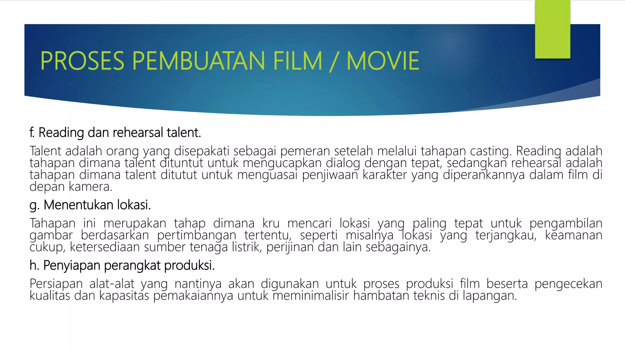 Produksi film | PPSX