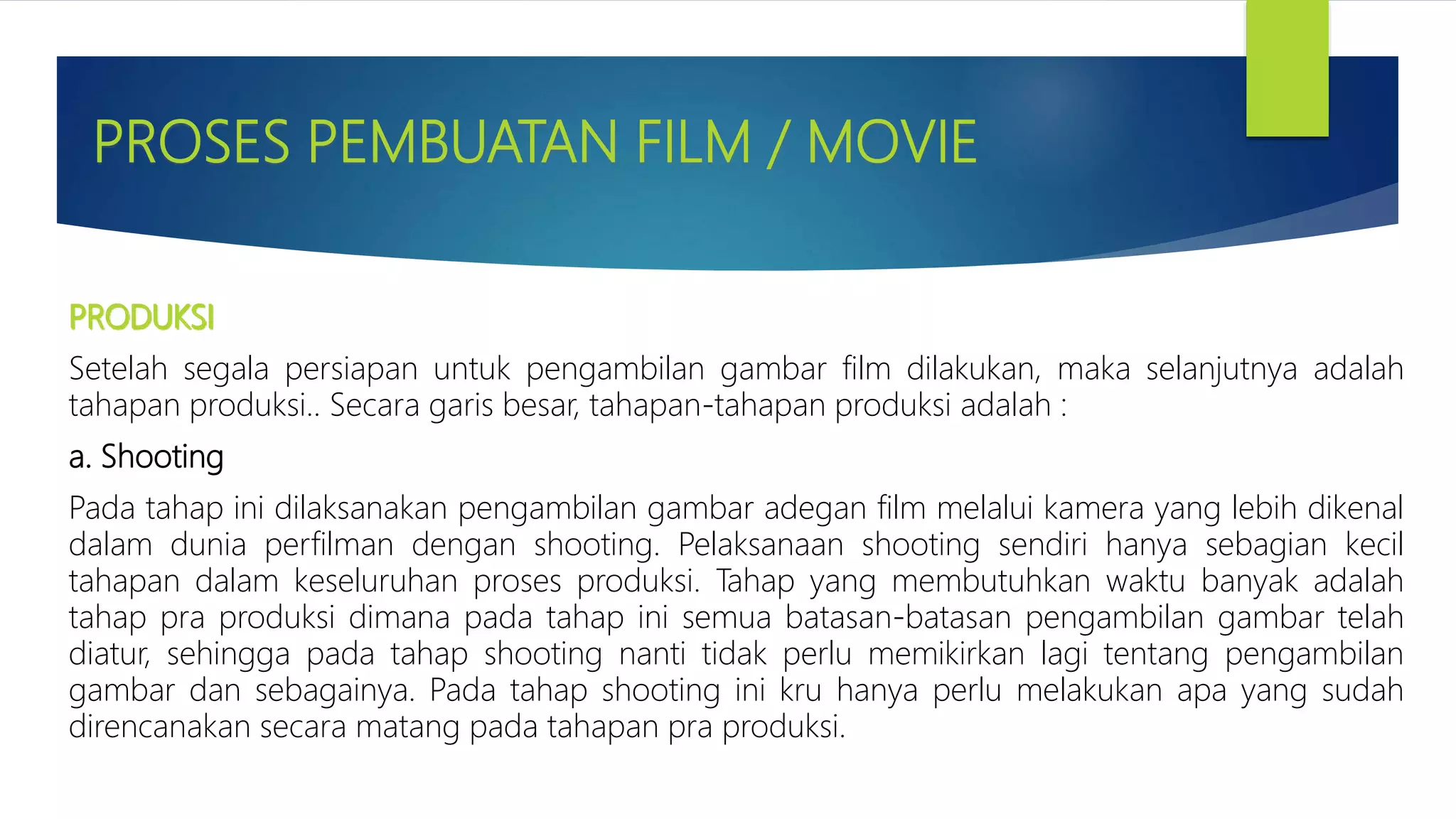 Produksi film | PPSX