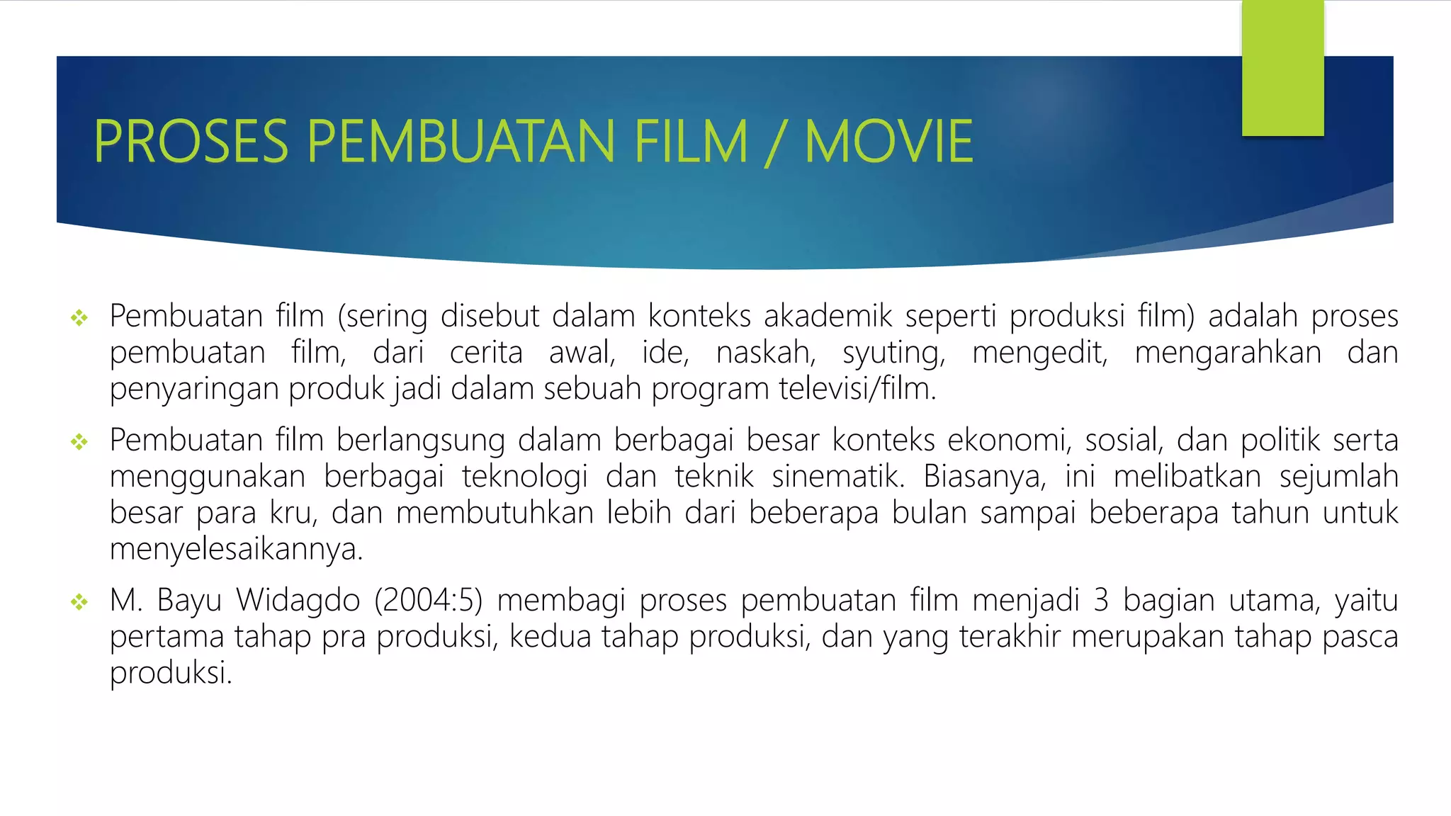 Produksi film | PPSX