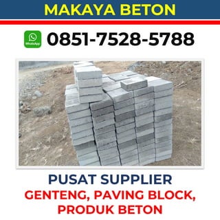 Agen Berat Paving Block K300 Kota Batu | PDF