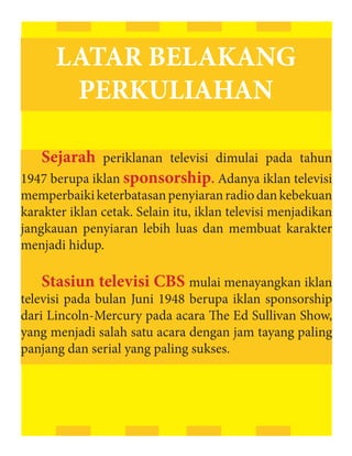 Produksi iklan audio visual | PDF