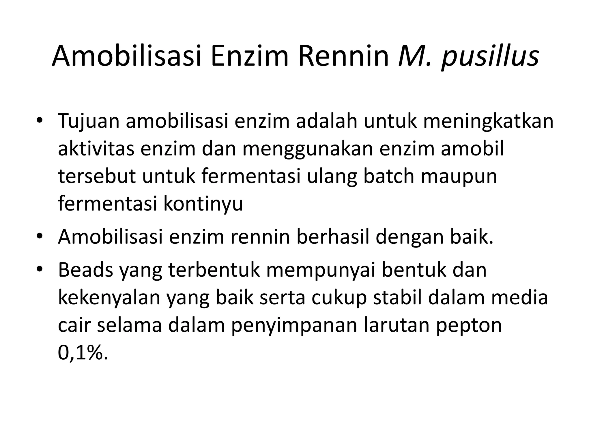Produksi enzim rennin | PPTX