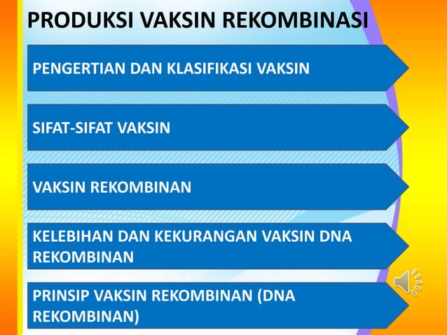 Produksi vaksin rekombinasi | PPTX