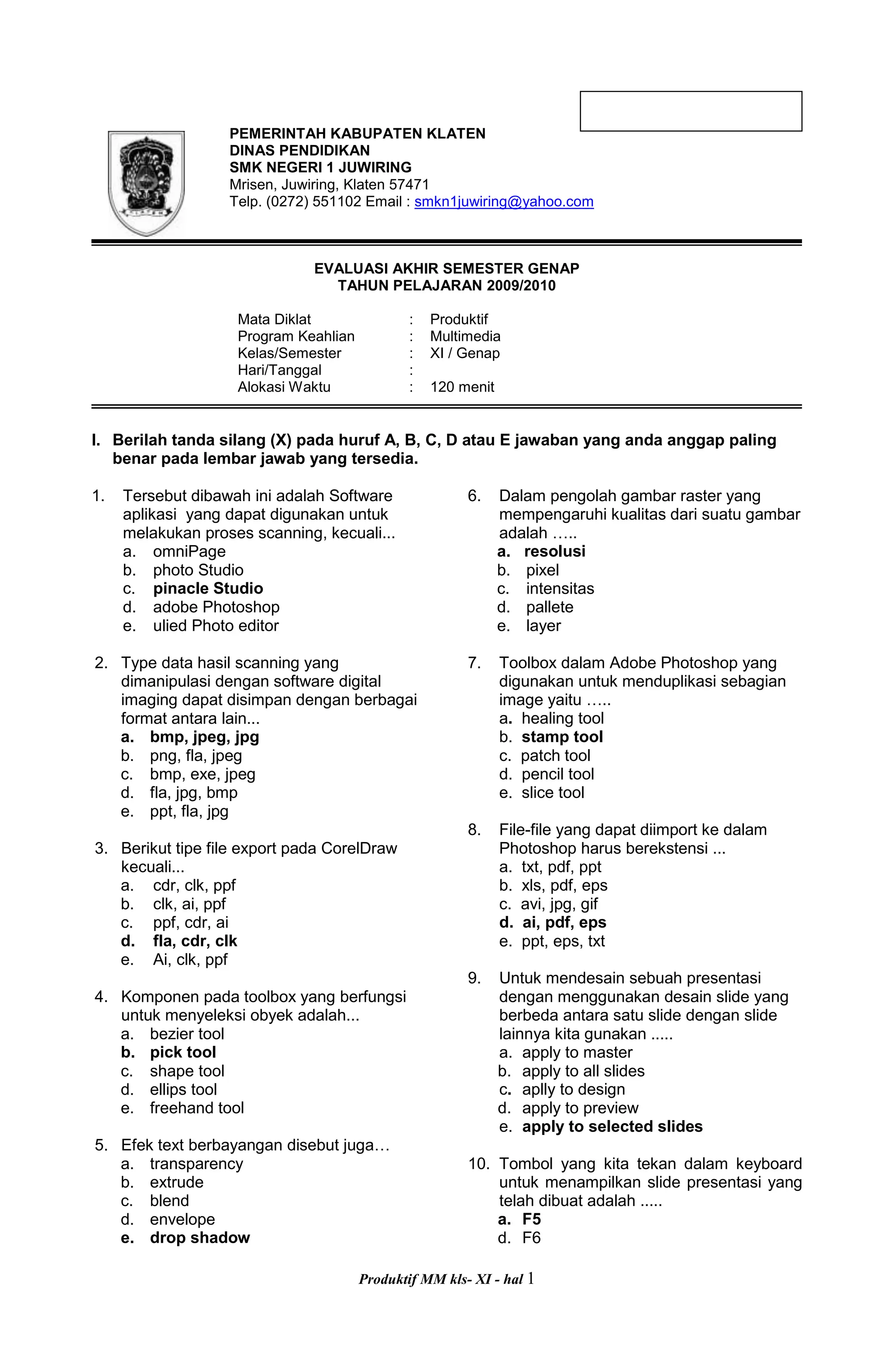 Produktif mm20910 | PDF