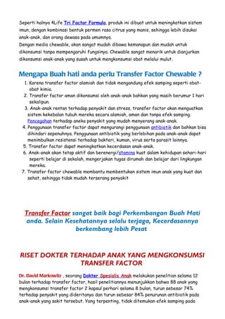 Produk Transfer Factor | DOC
