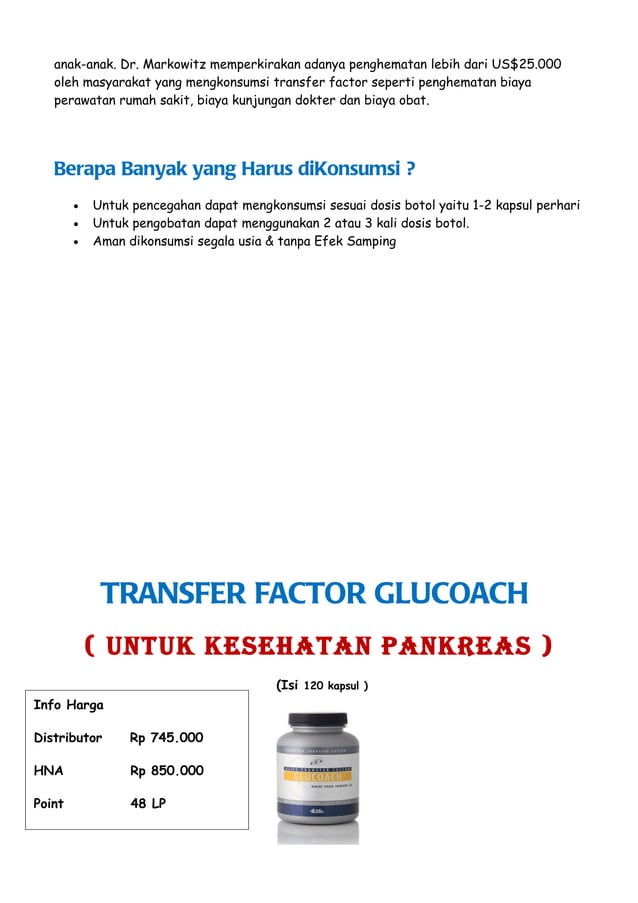 Produk Transfer Factor | PDF