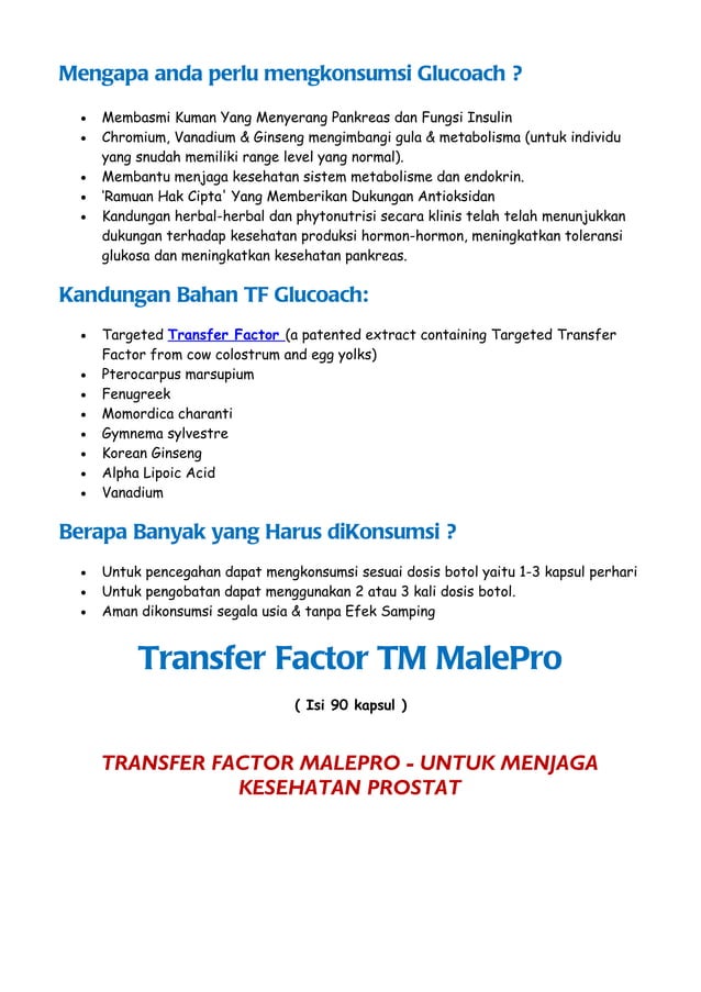 Produk Transfer Factor | PDF