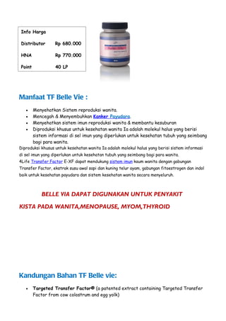 Produk Transfer Factor | DOC
