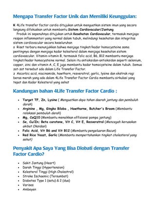 Produk Transfer Factor | DOC