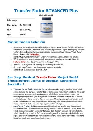 Produk Transfer Factor | PDF