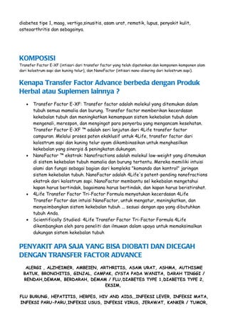 Produk Transfer Factor | PDF
