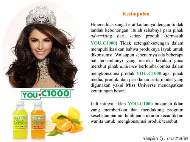 Produk you c1000 dan semiotika | PPTX