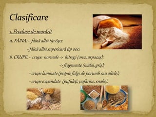 Produse de morărit si panificație | PPTX