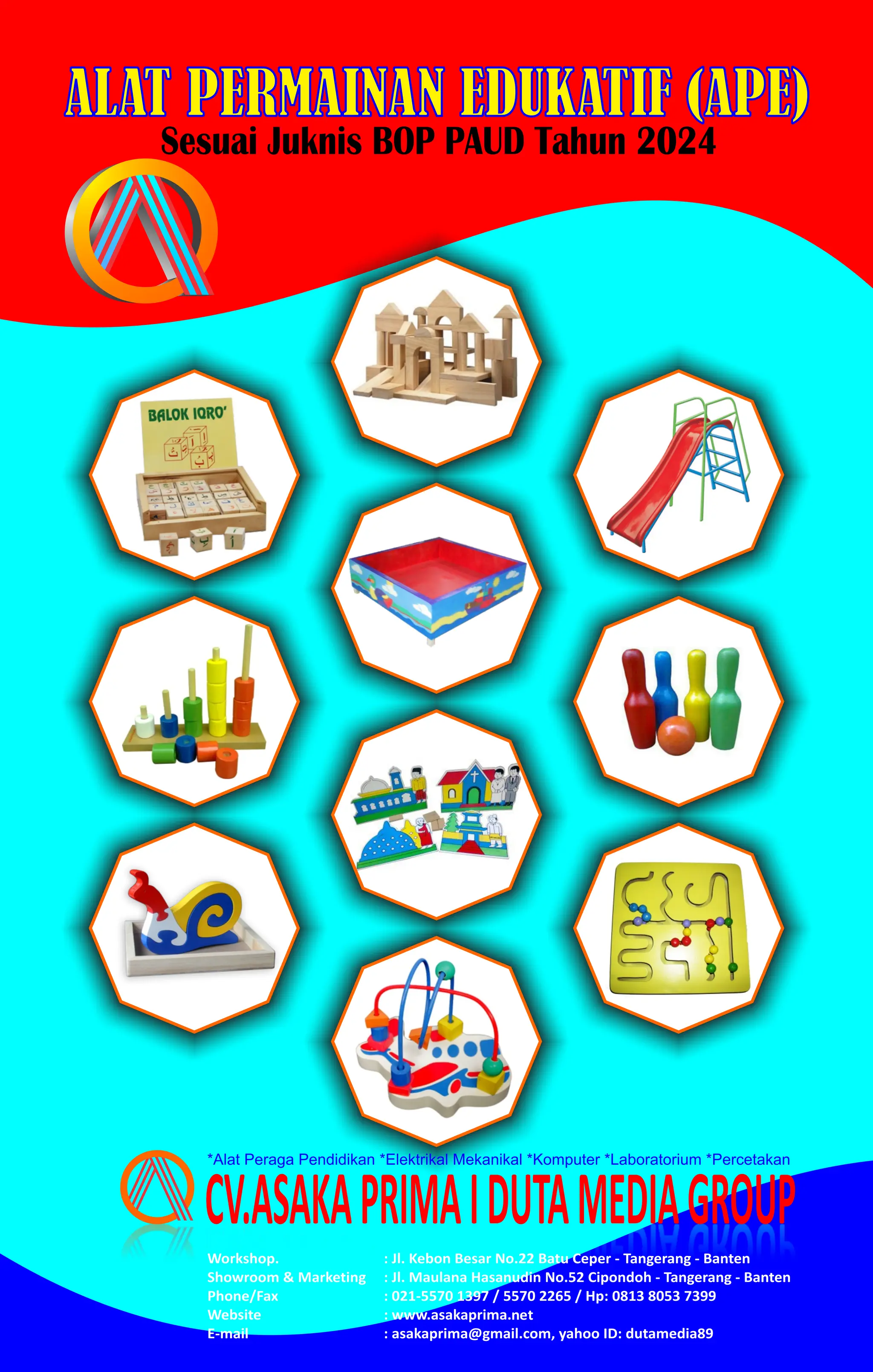 Alat Peraga Edukatif APE PAUD Terlengkap 2024 / 2025 | PDF