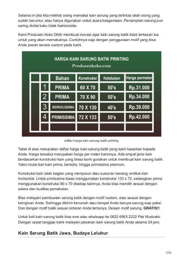 produsenkoko.com-Kain Sarung Batik dan Tenun.pdf