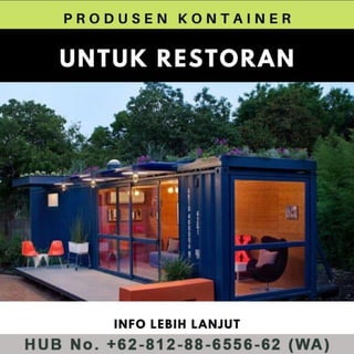 Jasa Pembuatan Kontainer untuk Cafe | PDF